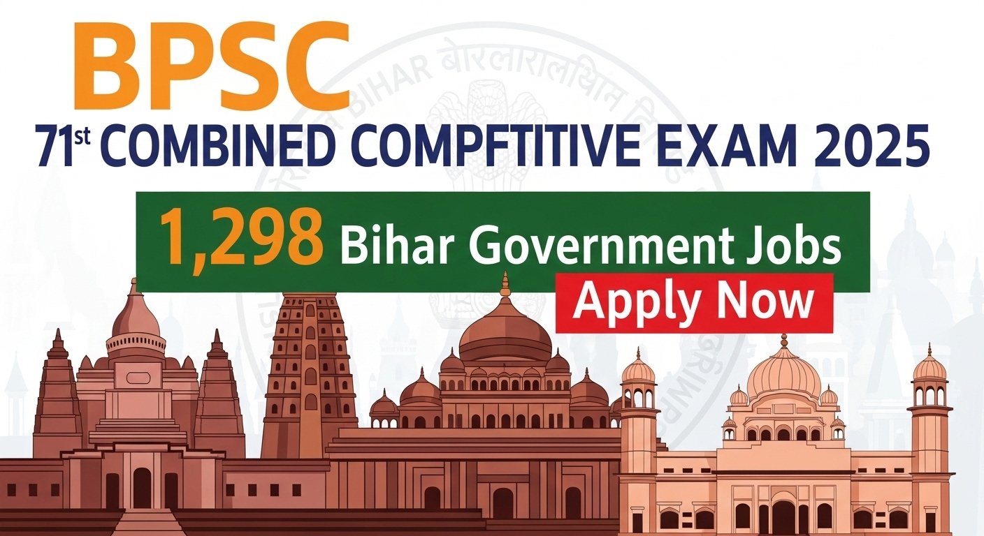 BPSC 71st Combined Competitive Exam 2025 – 1,298 Bihar Government Jobs ...